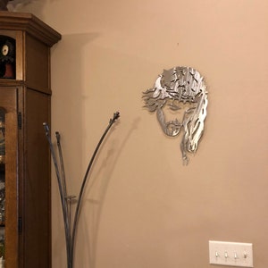 Jesus Metal Art Metal Wall Art Jesus Christ Religious Religion Home ...