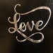 Love Metal Sign Love Sign Metal Love Home Sign Rustic Word - Etsy