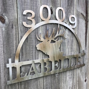 House Number, Metal Monogram Sign, Monogram Sign, Metal Monogram, Home ...