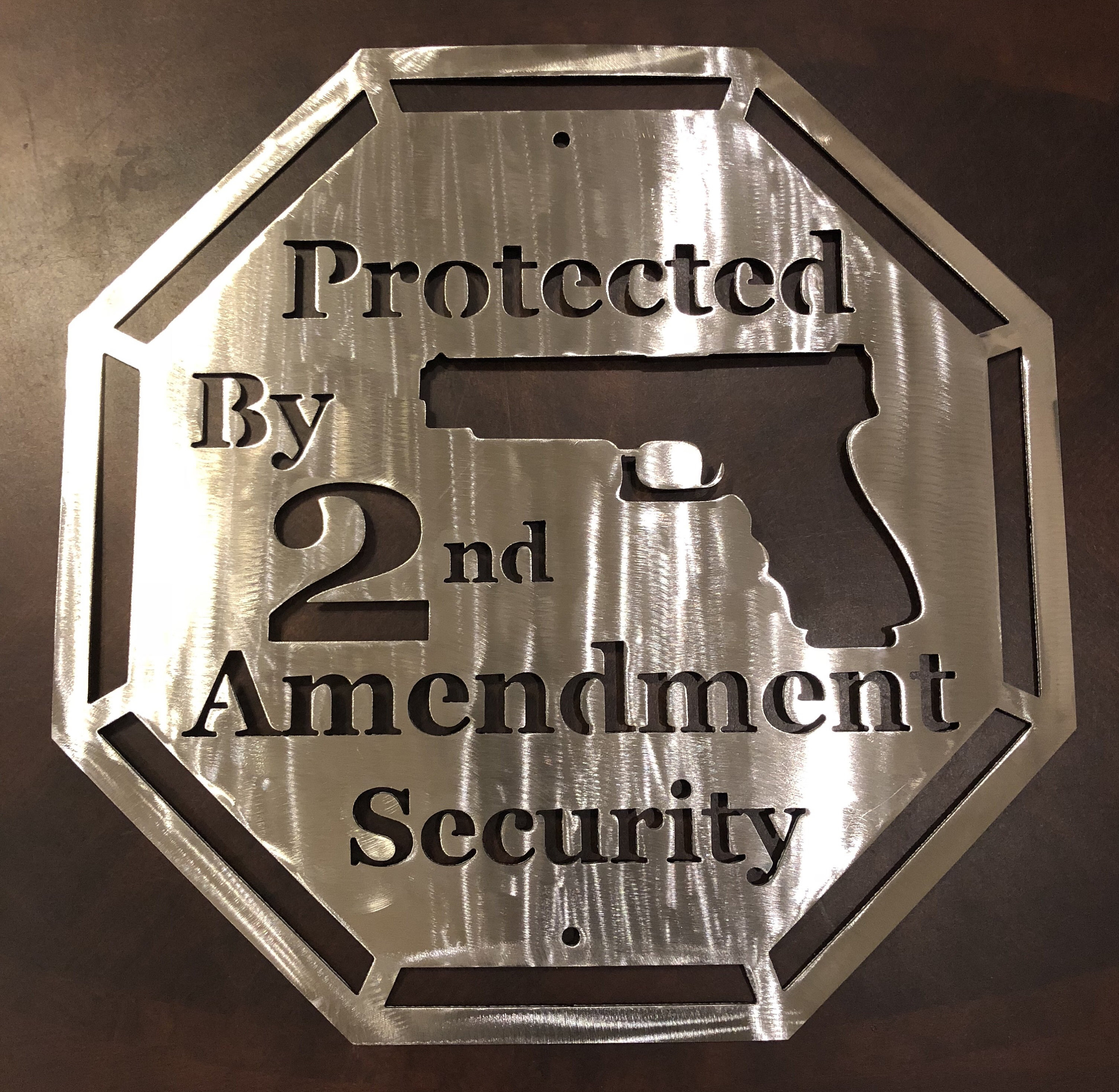 Protected By 2nd Amendment Metal Art Metal Wall Art Home | Etsy