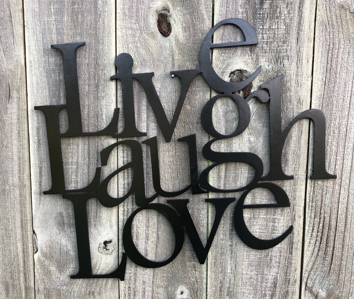 Live Laugh Love Word Art | Etsy