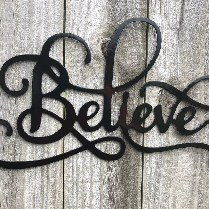 Believe Sign - Etsy