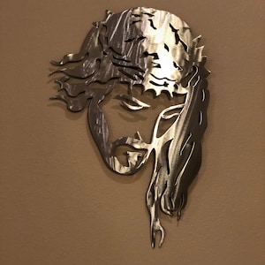 Jesus Metal Art Metal Wall Art Jesus Christ Religious Religion Home ...