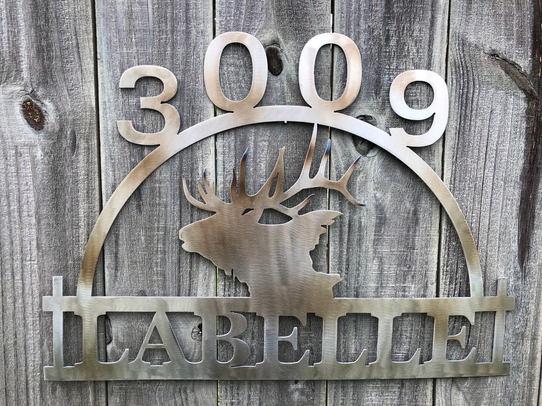 House Number, Metal Monogram Sign, Monogram Sign, Metal Monogram, Home ...