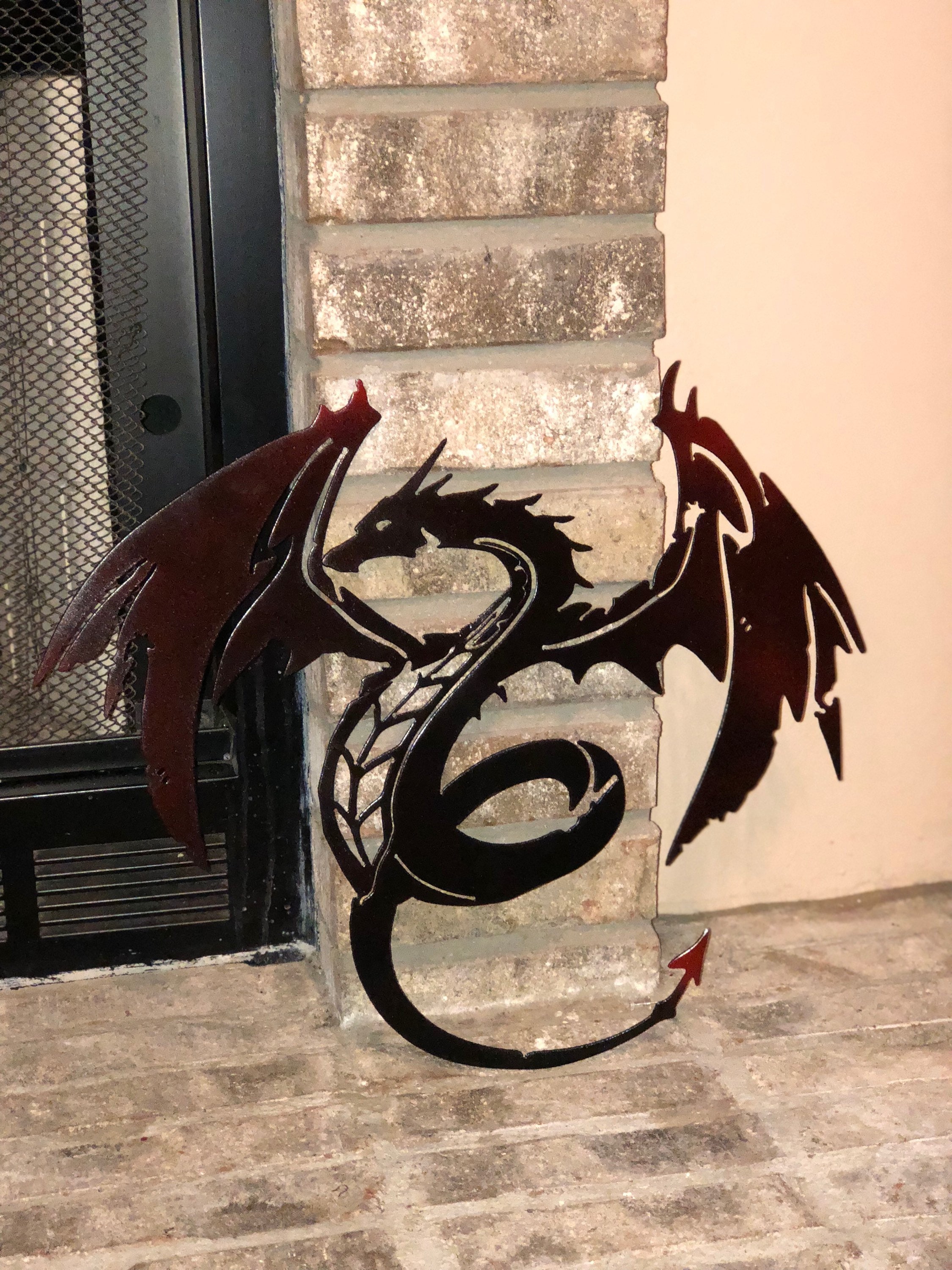 Home & Living Black Dragon With Lots Of Detail High Quality Dragon ...