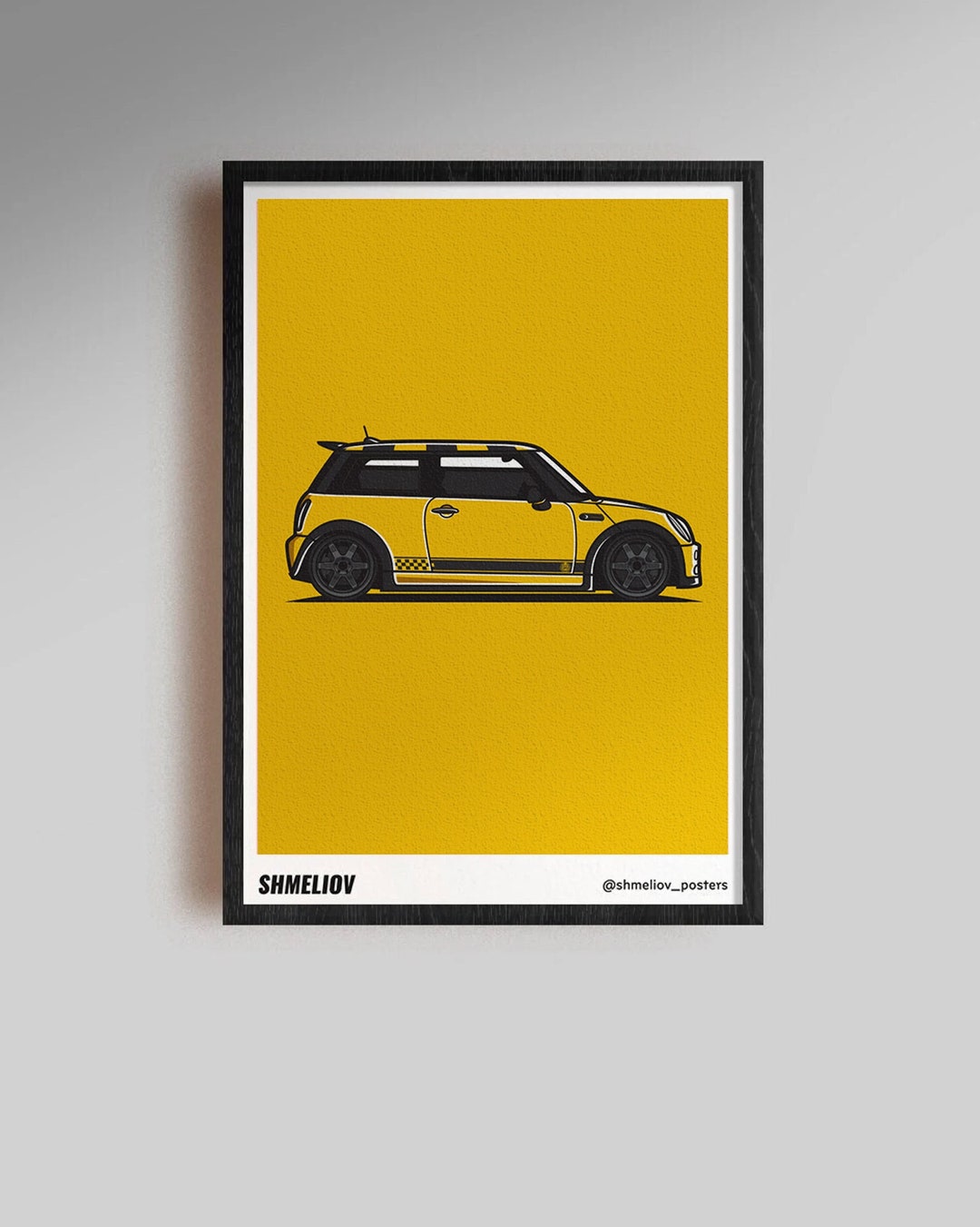 Custom Mini Cooper S Poster - Etsy