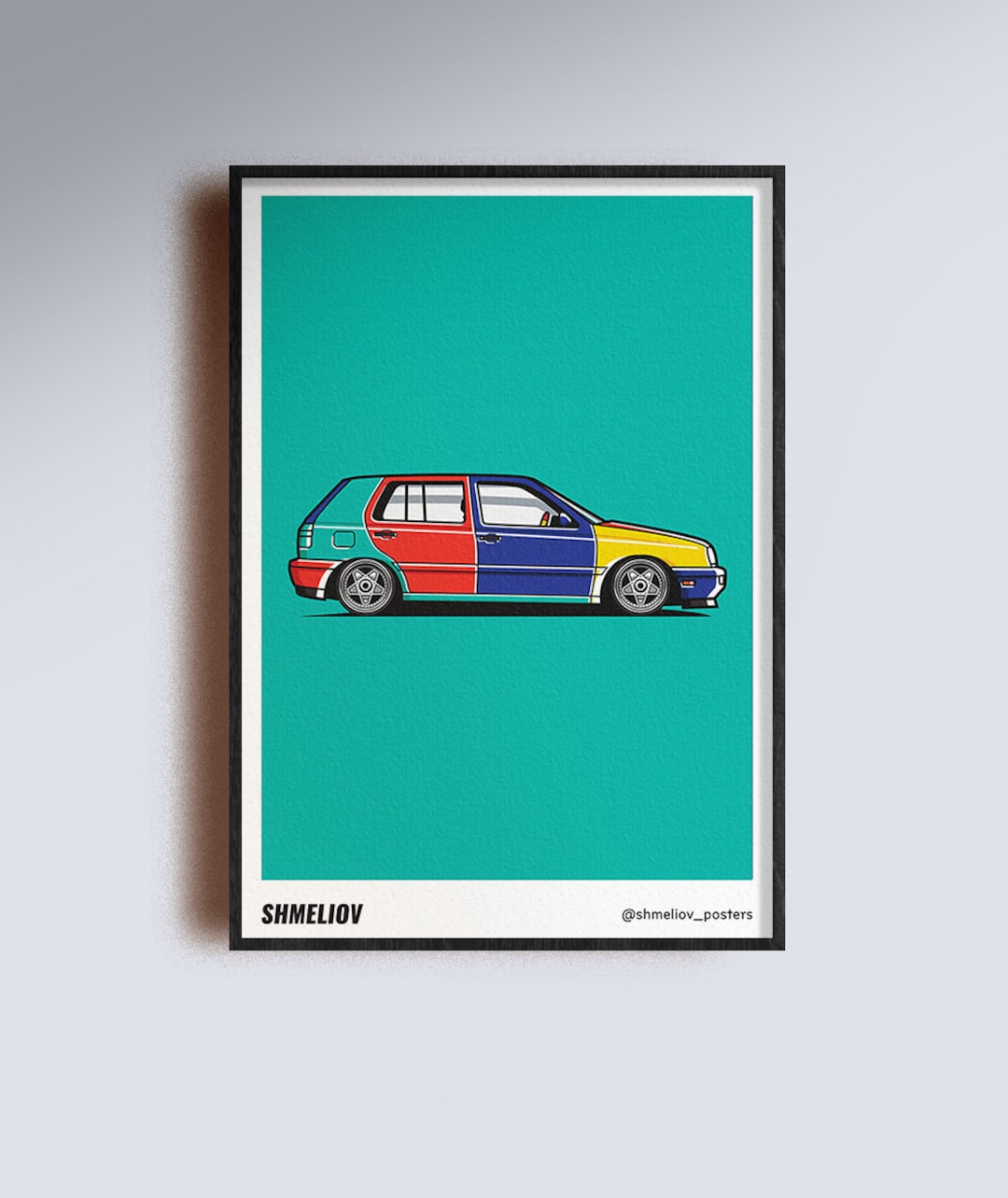 Volkswagen Mk3 Harlequin Poster - Etsy
