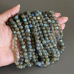 Labradorite Smooth Round Shape Beads Natural Labradorite - Etsy