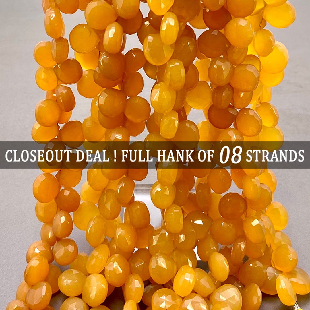 Orange Chalcedony Faceted Heart Shape Beads, Natural Chalcedony ...