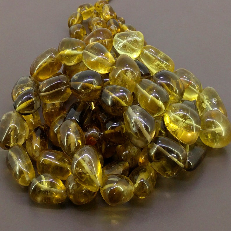 Whisky Quartz Smooth Nuggets Shape Beads Natural Whisky - Etsy