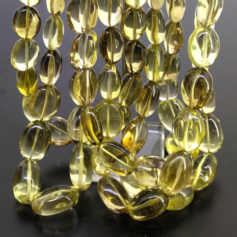 Olive Quartz Smooth Oval Shape Beads Natural Olive Quartz | Etsy