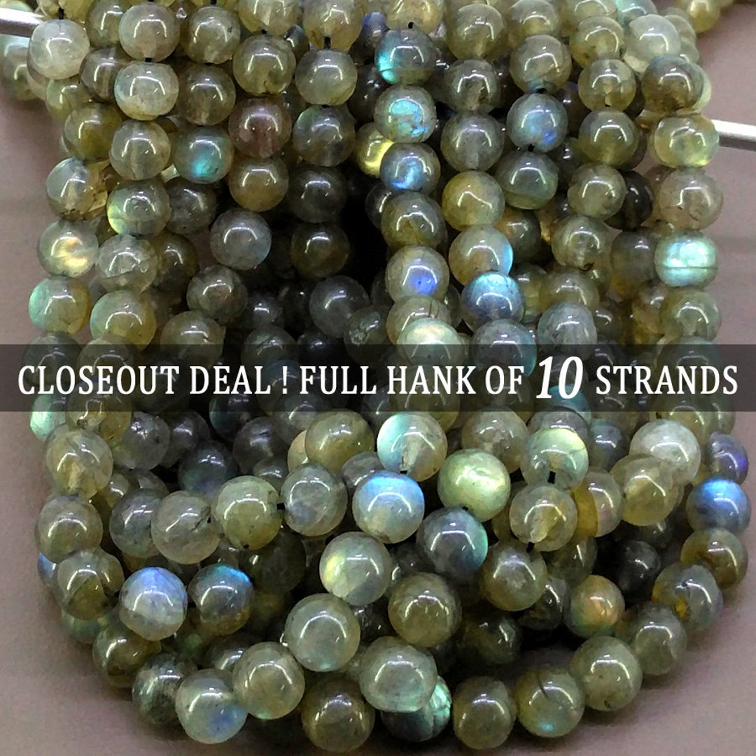 Labradorite Smooth Round Shape Beads Natural Labradorite - Etsy