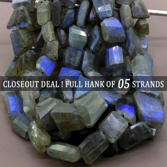 Labradorite Step Cut Nuggets Shape Beads Natural Labradorite - Etsy