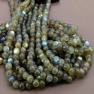 Labradorite Smooth Round Shape Beads Natural Labradorite - Etsy