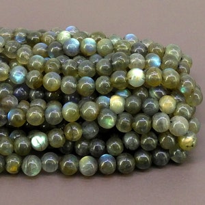 Labradorite Smooth Round Shape Beads Natural Labradorite - Etsy
