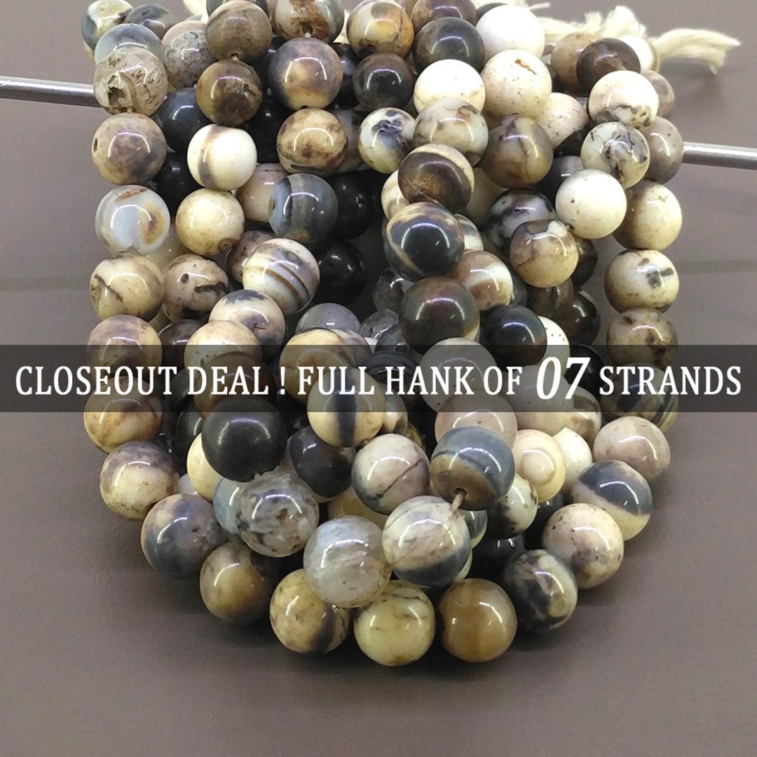 Agate Smooth Round Shape Beads Natural Agate Gemstone Beads - Etsy