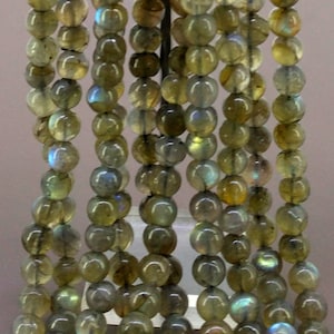 Labradorite Smooth Round Shape Beads Natural Labradorite - Etsy