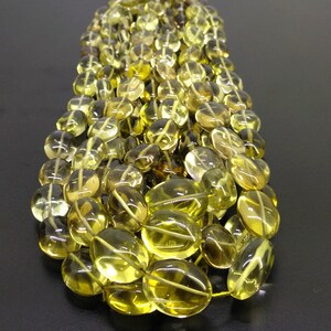 Olive Quartz Smooth Oval Shape Beads Natural Olive Quartz - Etsy