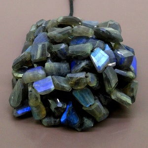 Labradorite Step Cut Nuggets Shape Beads Natural Labradorite - Etsy