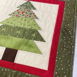 Quilted Christmas Tree Table Topper, Candle Mat, Table Runner, Centerpiece - Etsy
