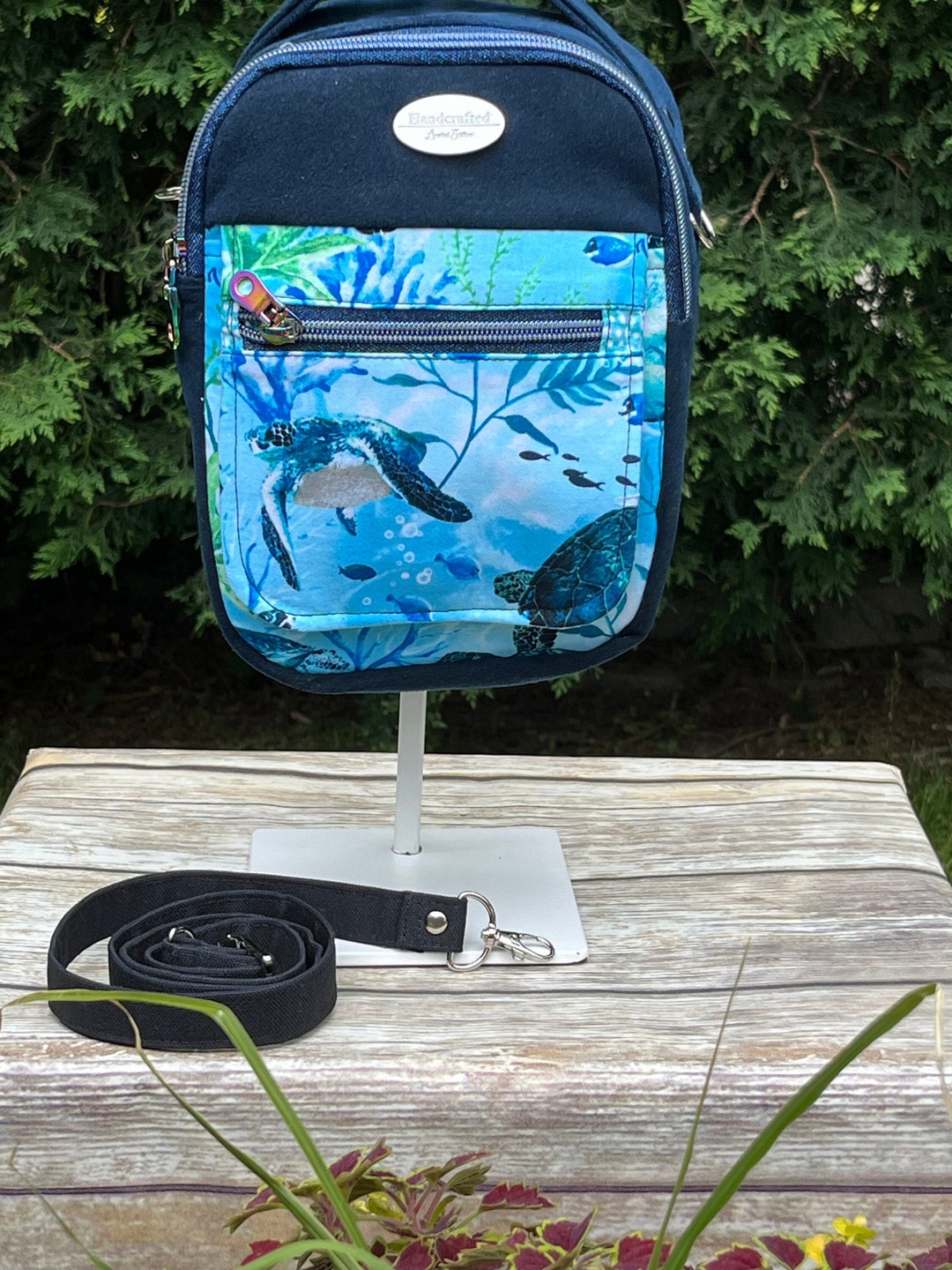 Mini Crossbody Bag Boxy Backpack Zippered Purse - Etsy