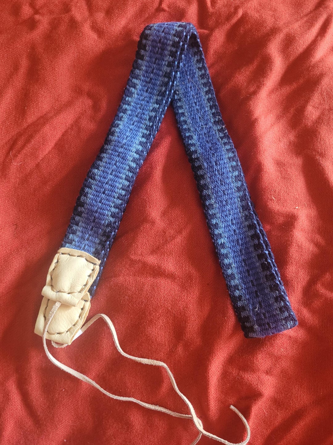 Black Powder Horn Strap Bag Strap Inkle Weaving Metis Rendezvous Living ...