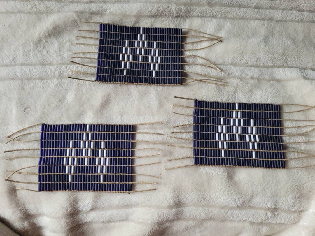 Single Panel of Three Sisters Wampum Corn Beans Squash - Etsy