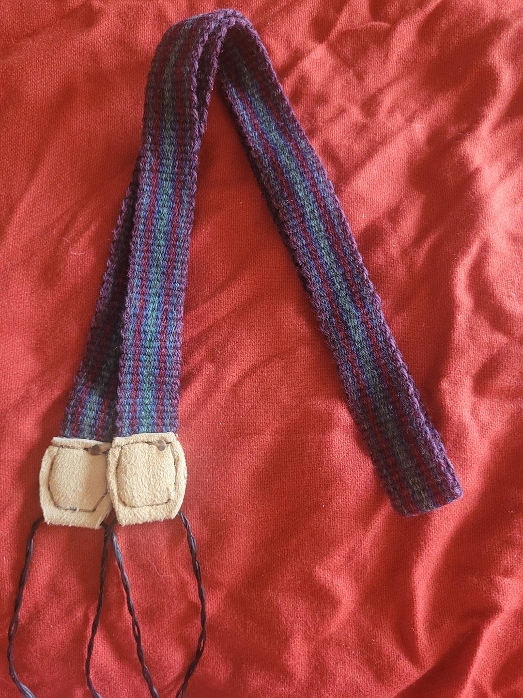 Black Powder Horn Strap Bag Strap Inkle Weaving Metis Rendezvous Living ...