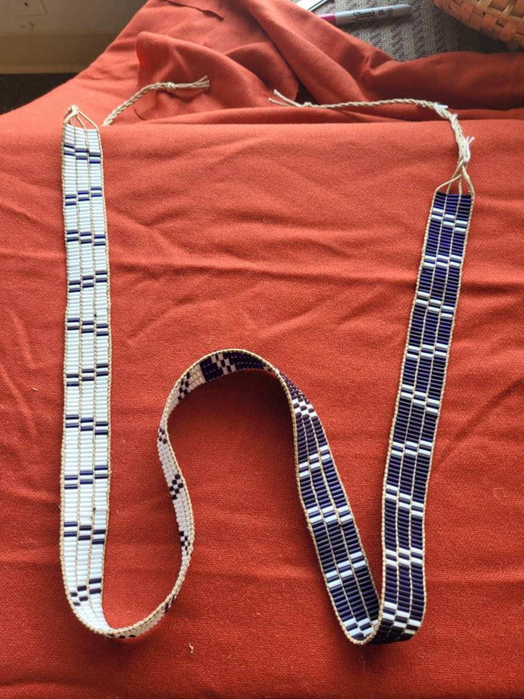Wampum Belt Strap Eastern Woodland Native American Powder Horn Strap ...