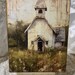 Church Chapel, Primitive Folk Art, Handcrafted Plaque / Sign #4 - Etsy