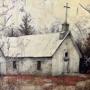 Church Chapel, Primitive Folk Art, Handcrafted Plaque / Sign #13 - Etsy