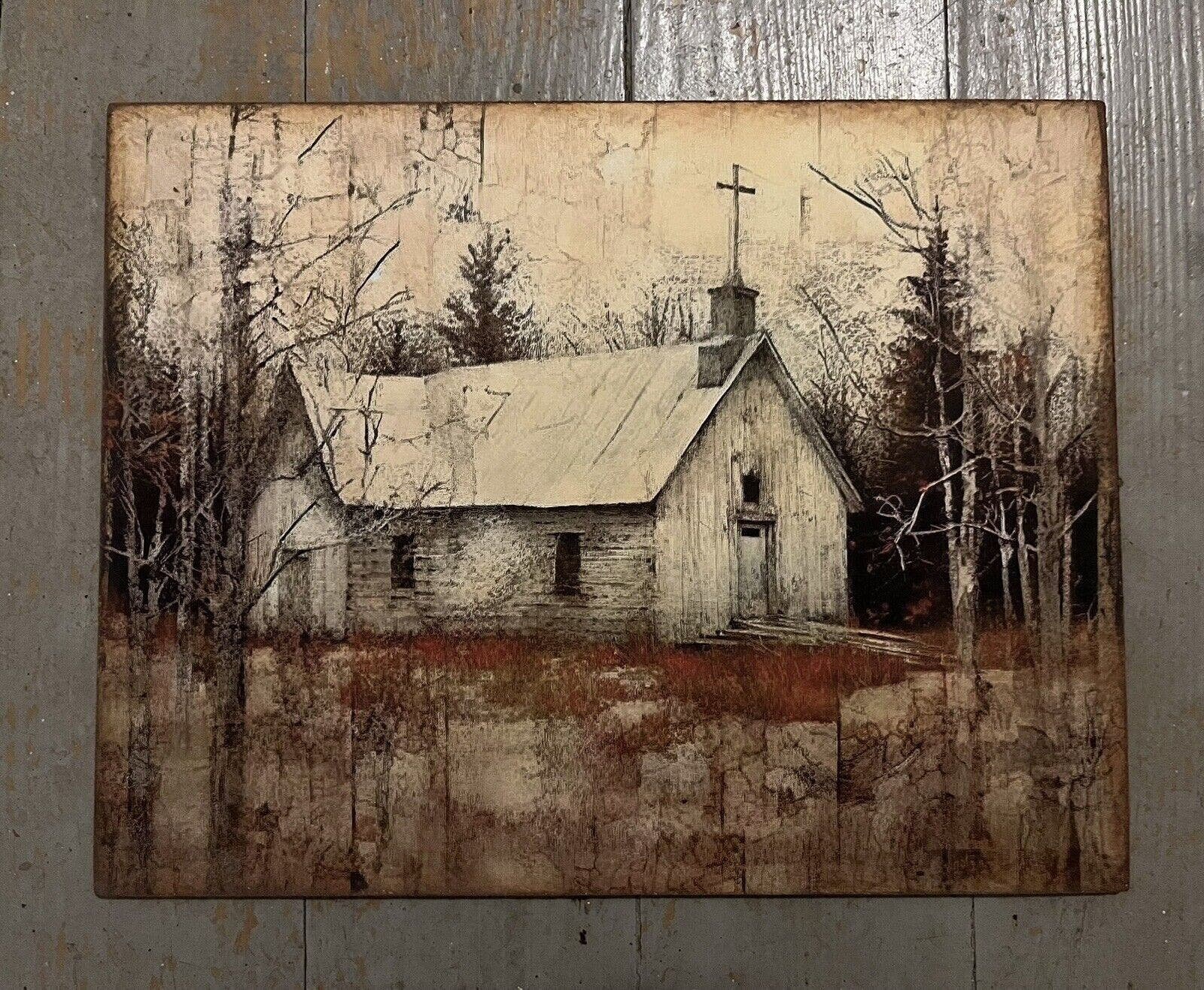 Church Chapel, Primitive Folk Art, Handcrafted Plaque / Sign #13 - Etsy