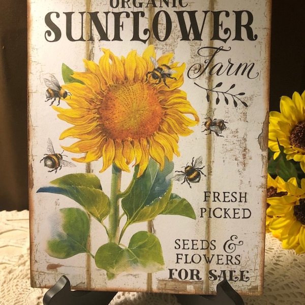 Sunflower Kitchen Sign - Etsy