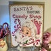 Santa's Candy Shop Pink Christmas RETRO Handcrafted | Etsy