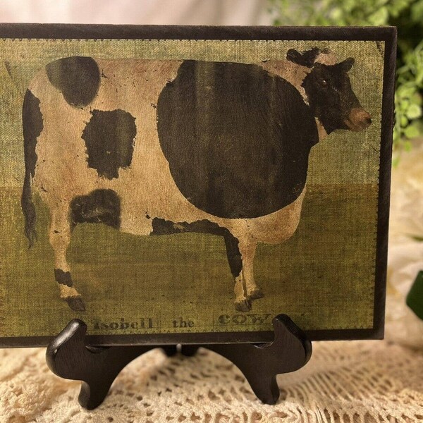 Cow Folk Art - Etsy