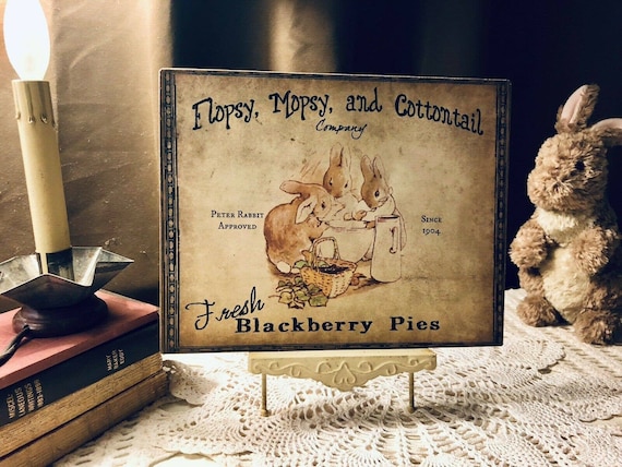 Peter Rabbit Flopsy Mopsy & Cottontail Handcrafted Plaque / - Etsy