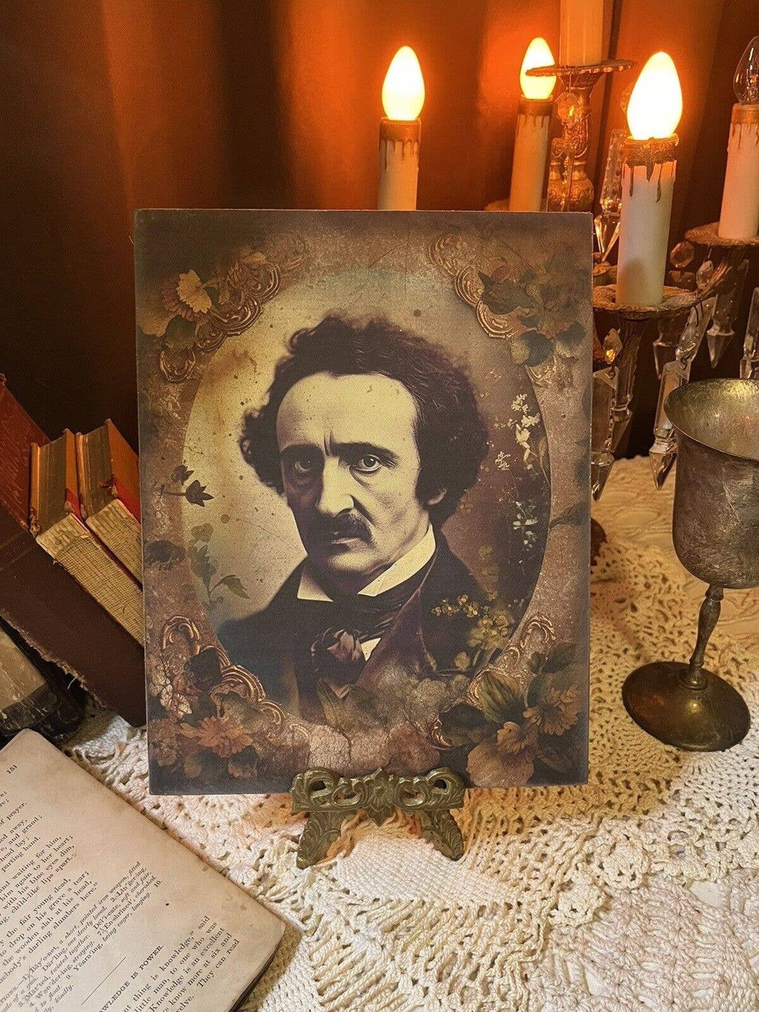 Edgar Allan Poe, Handcrafted Plaque / Sign #2 - Etsy