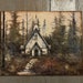 Church Chapel, Primitive Folk Art, Handcrafted Plaque / Sign #11 - Etsy