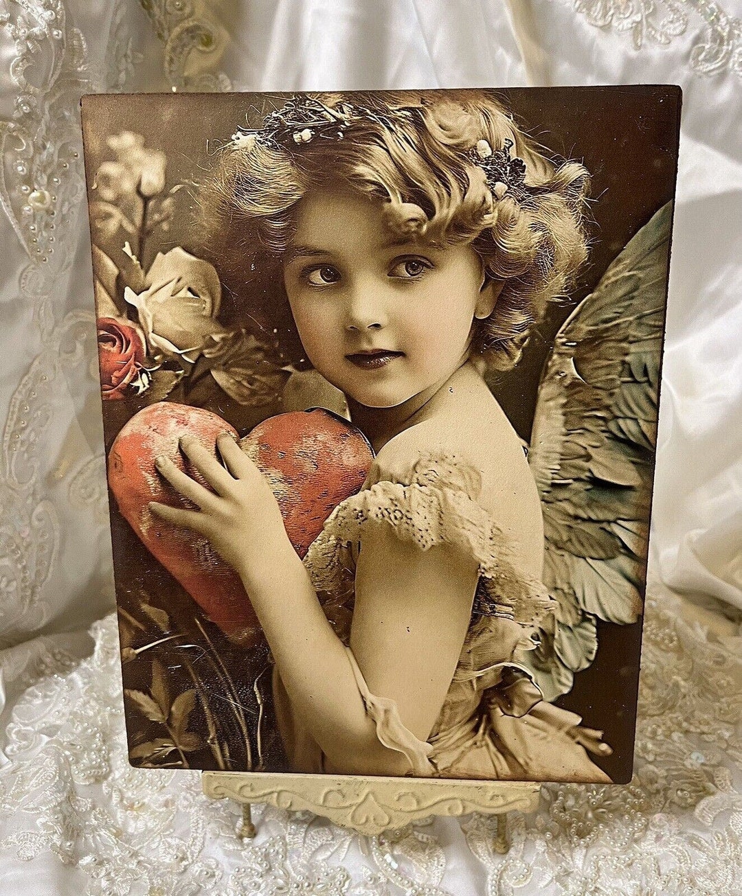 Valentine Angel Cherub Romantic Handcrafted Plaque Sign #3 - Etsy