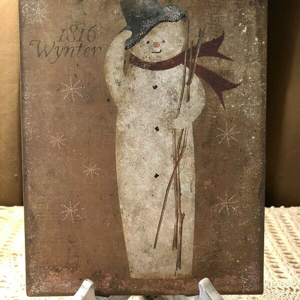 Primitive Snowman - Etsy