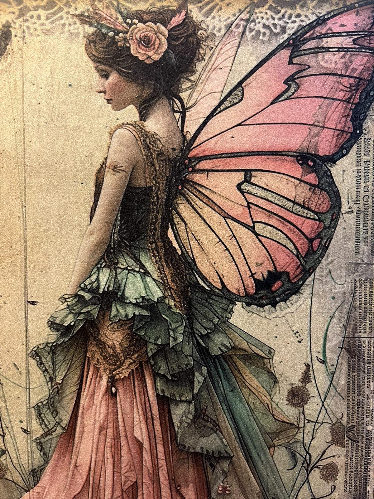 Butterfly Lady, Romantic Handcrafted Plaque / Sign #1 - Etsy