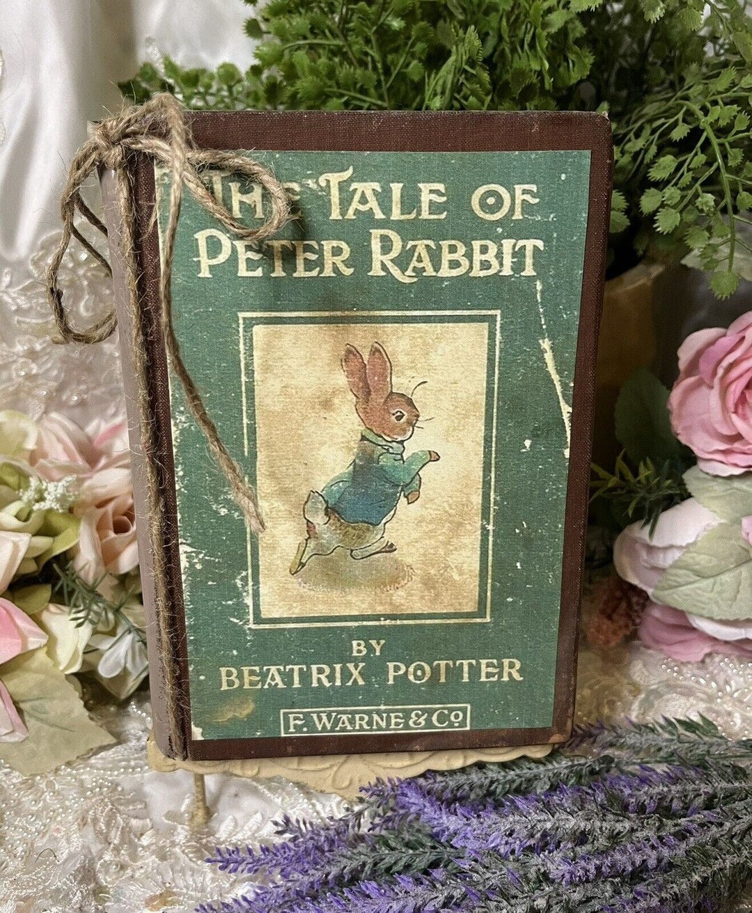 Altered Book, the Tale of Peter Rabbit, Country Cottage, Shabby Chic ...