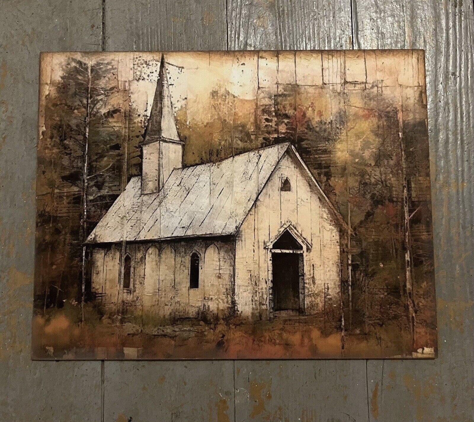 Church Chapel, Primitive Folk Art, Handcrafted Plaque / Sign #5 - Etsy