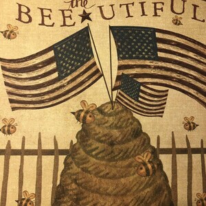 Handmade Primitive Folk Art Flag Beehive Patriotic Plaque / Sign - Etsy