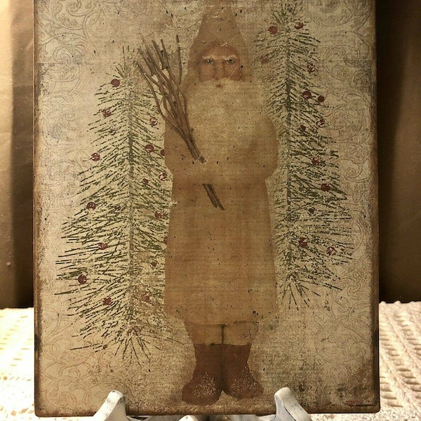 Folk Art Santa - Etsy