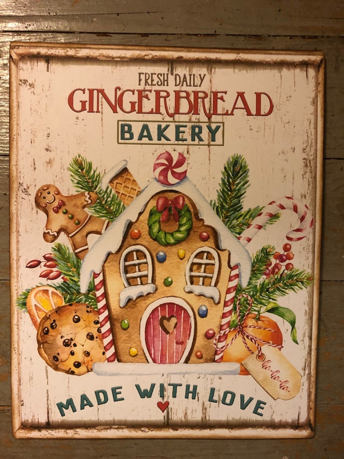 Gingerbread Bakery, Handcrafted Plaque / Sign - Etsy