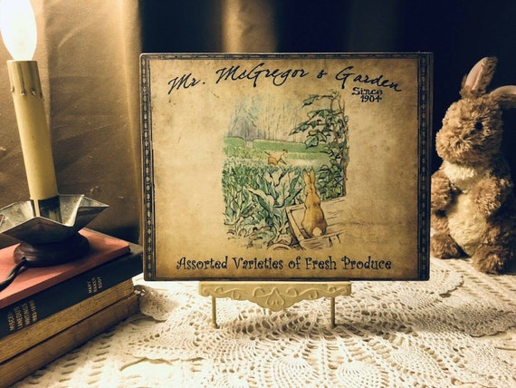 Peter Rabbit Mr. Mcgregor's Garden PRIMITIVE Handcrafted - Etsy