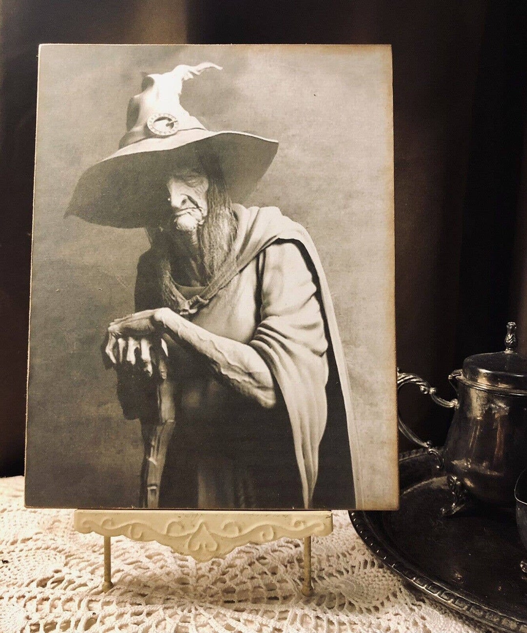 Creepy Old Hag Ugly Witch Gothic Horror, Handcrafted Plaque / Sign - Etsy