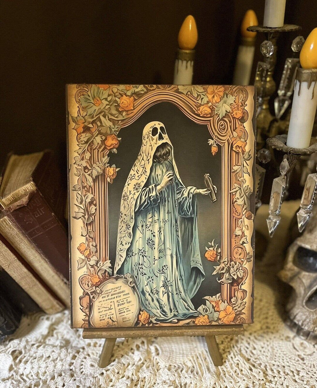 Ghost Lady, Spooky Vintage Style Victorian, Dark, Gothic, Halloween ...