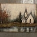 Church Chapel, Primitive Folk Art, Handcrafted Plaque / Sign #8 - Etsy